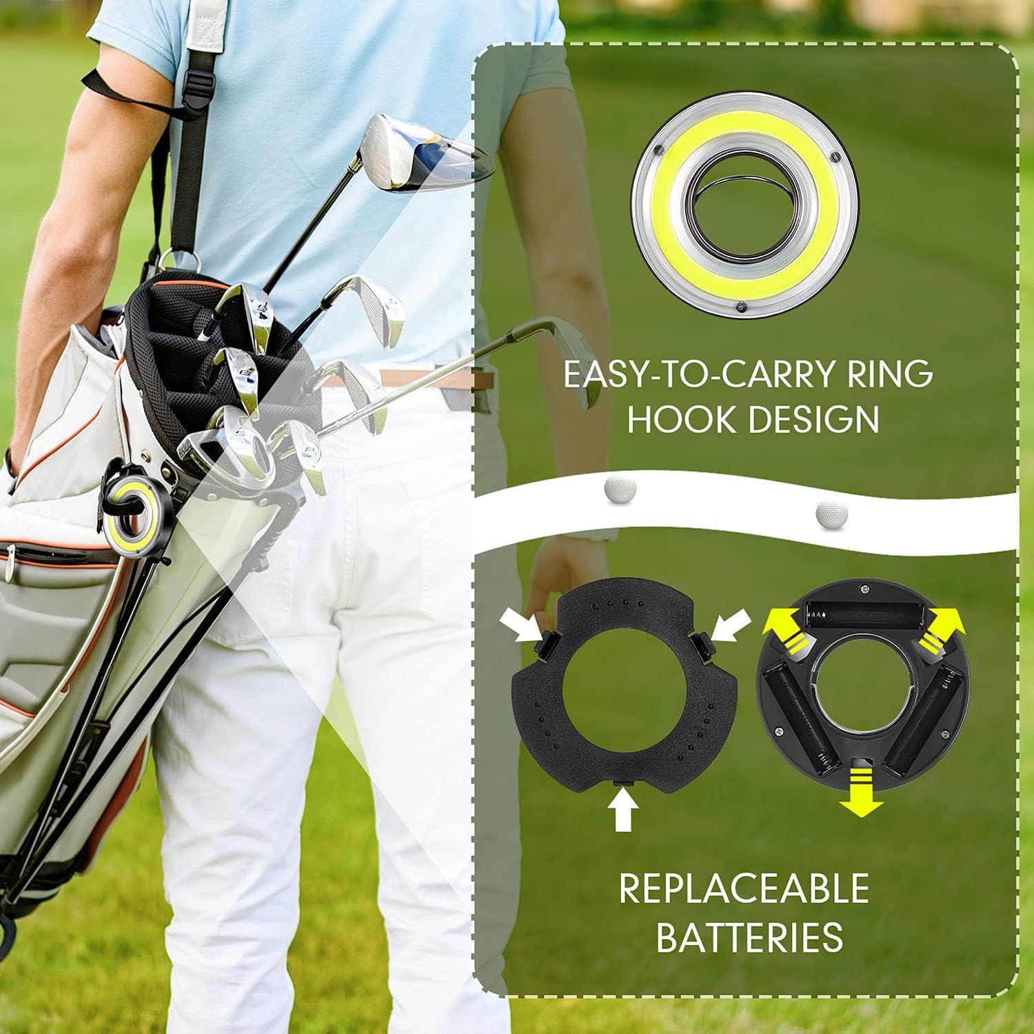 Retisee Glow Golf Hole Lights Set - 4 Pcs LED Glowing Golf Hole ...