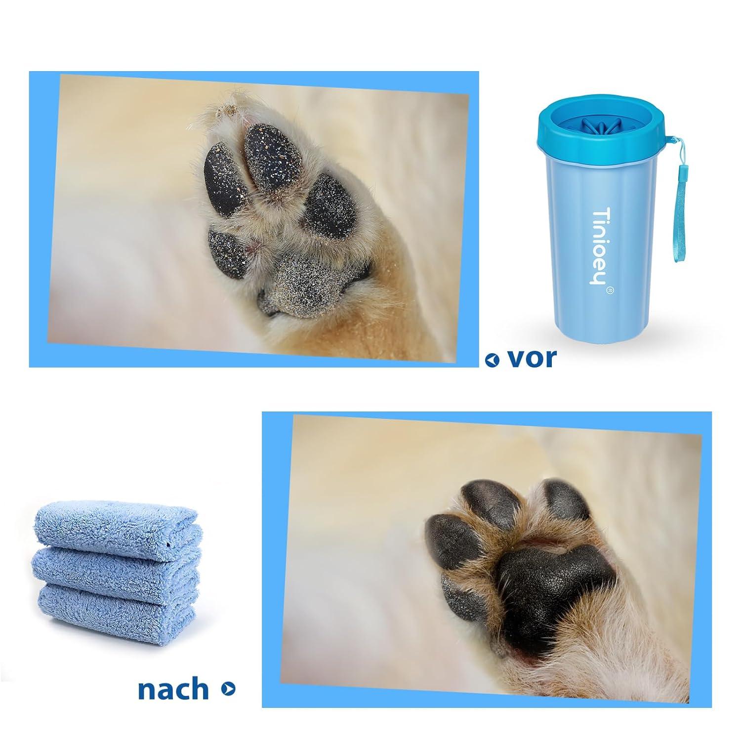 Dog Paw Cleaner for Large Dogs | Paw Washer with 3 Absorbent Towels ...