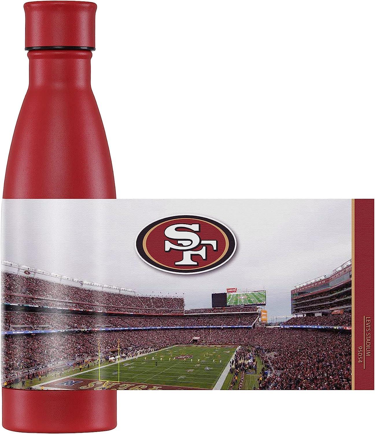 San Francisco 49ers NFL Primetime Metal 18 oz Water Bottle | Buy Now ...