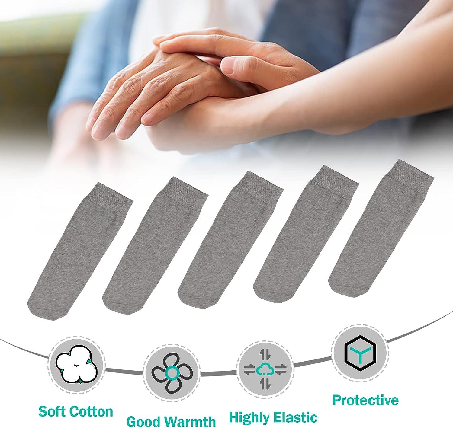 SHYEKYO 5Pcs Soft Thickened Cotton Amputee Socks for BK Stump Shrinker ...
