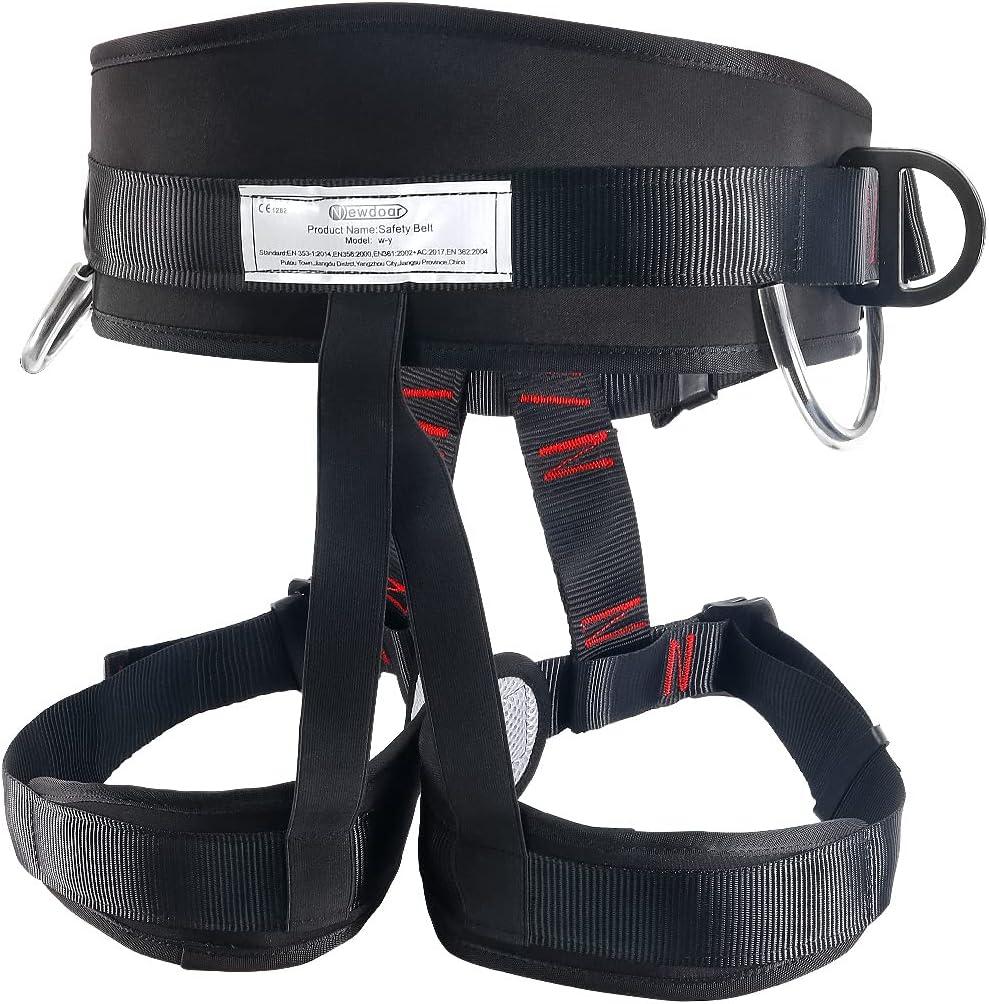 Newdoar UAIA & CE Certified Black Climbing Strap | Professional Half ...