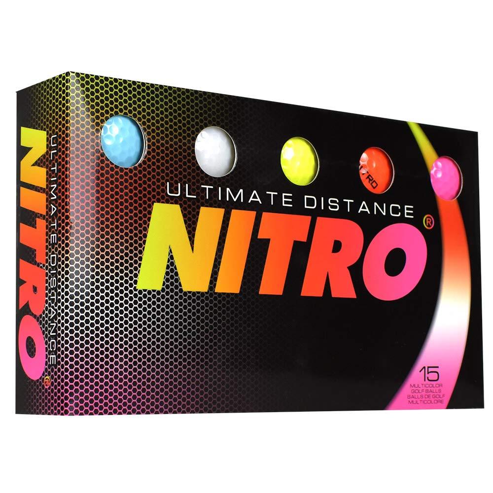 15-Pack Nitro Ultimate Distance Golf Balls - Multi-Colored | High ...