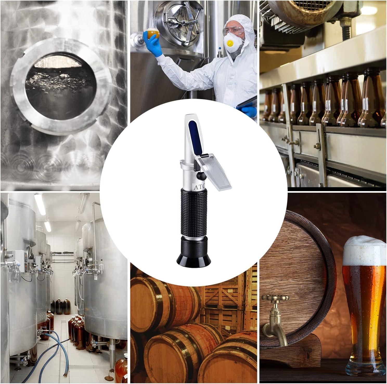BRIX Refractometer for Brewing | Handheld Hydrometer with ATC | Perfect ...