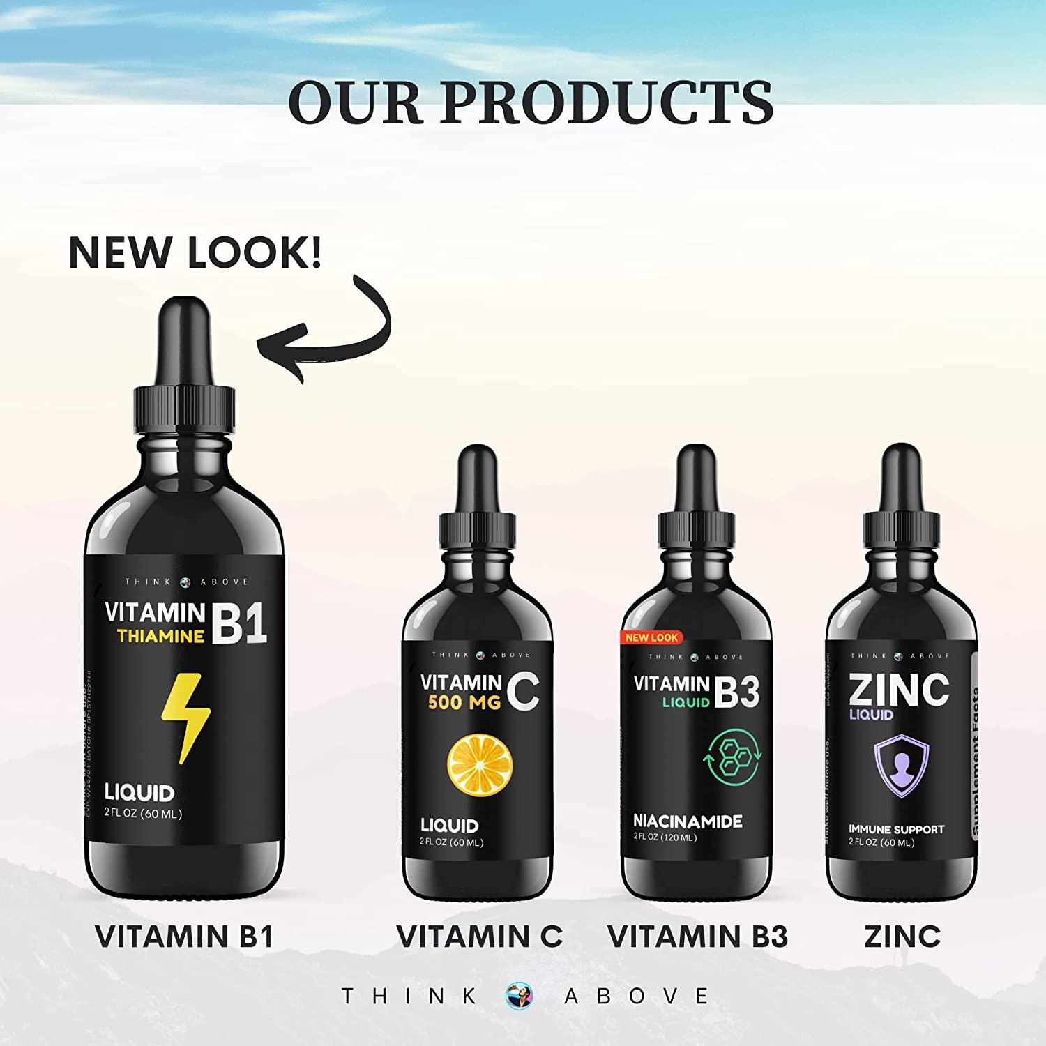 Vitamin B1 Thiamine Mononitrate Liquid Drops - Energy Boost ...