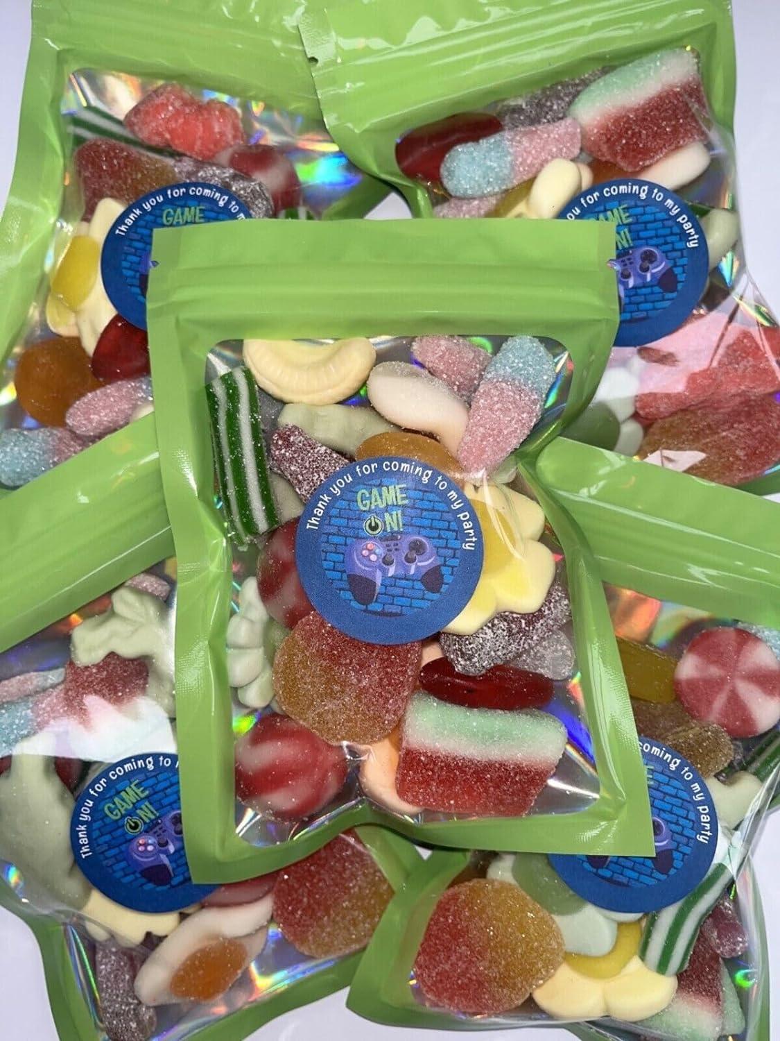 Gaming Computer Console Birthday Gummy Jelly Sweet Pouch Party Bag Kids ...