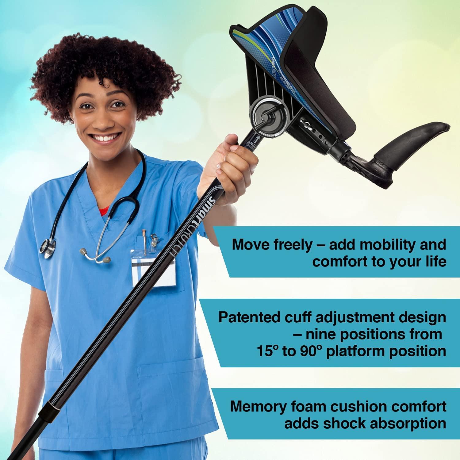 smartCRUTCH Ergonomic Custom Forearm Crutches for Adults - Adjustable ...