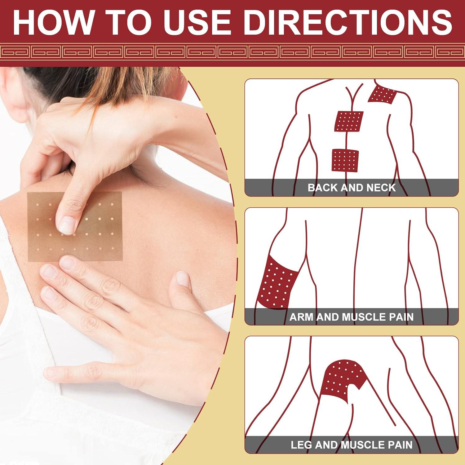 Pain Relief Patches 20PCs - Chinese Tiger Balm for Shoulder Back Knee ...