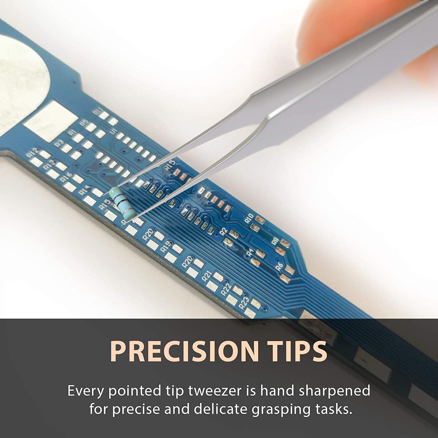 Ingrown Hair Tweezers - Precision Stainless Steel | Pointed Tip - Extra ...