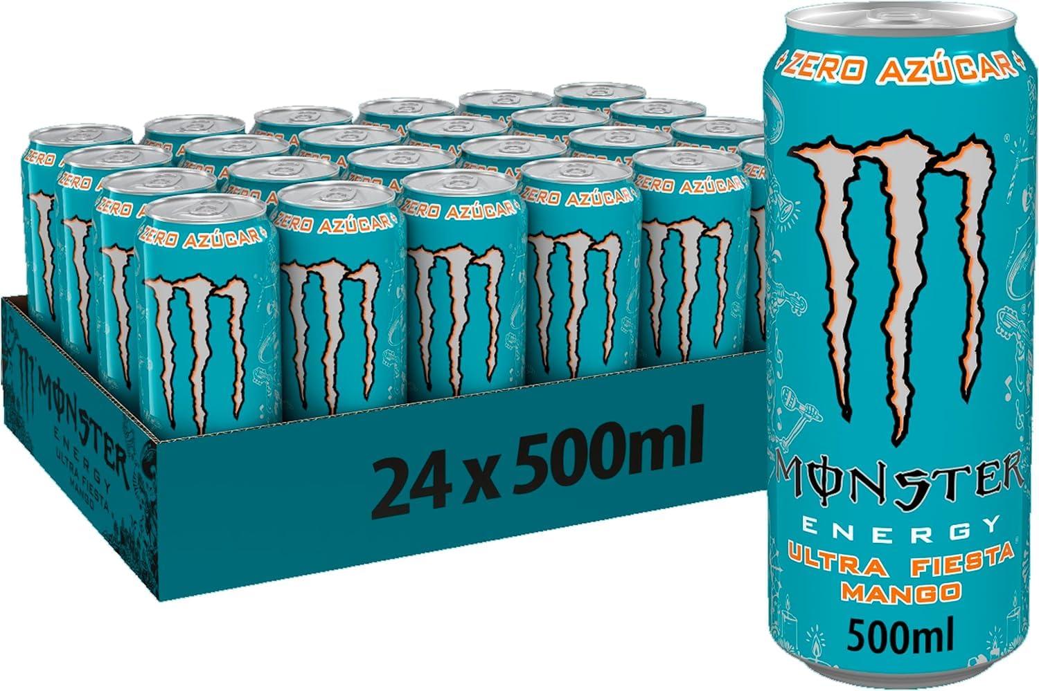 Monster Ultra Fiesta Sugar Free 24x500ml (Pack of 24 Cans) | Buy Now ...
