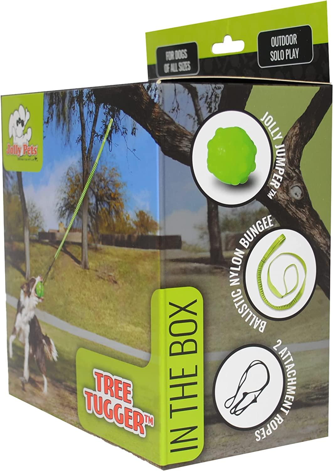 Jolly Pets Tree Tugger Green - Interactive Dog Toy for Fun Playtime ...
