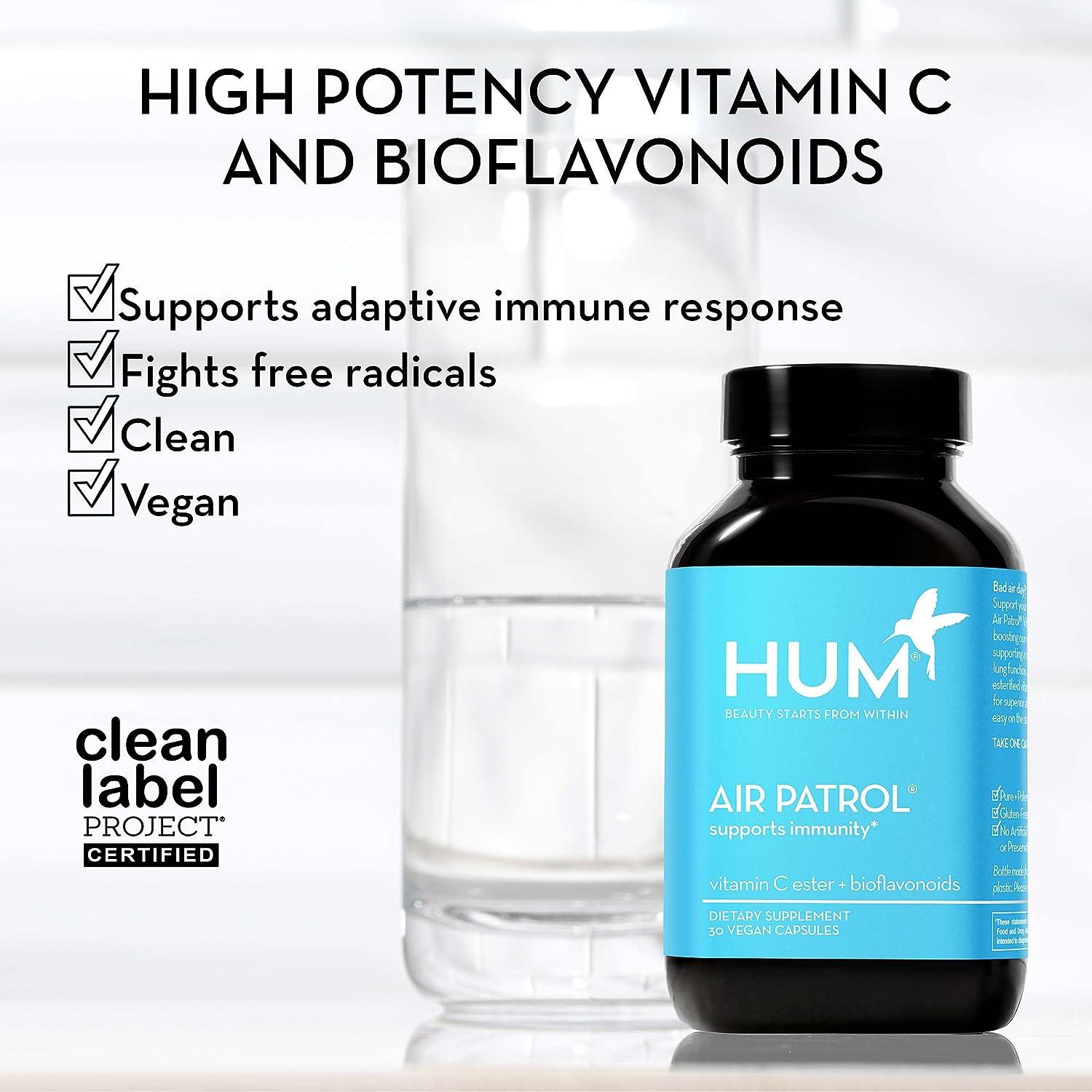 HUM Air Patrol Immune Supplement - Vitamin C & Citrus Bioflavonoids ...