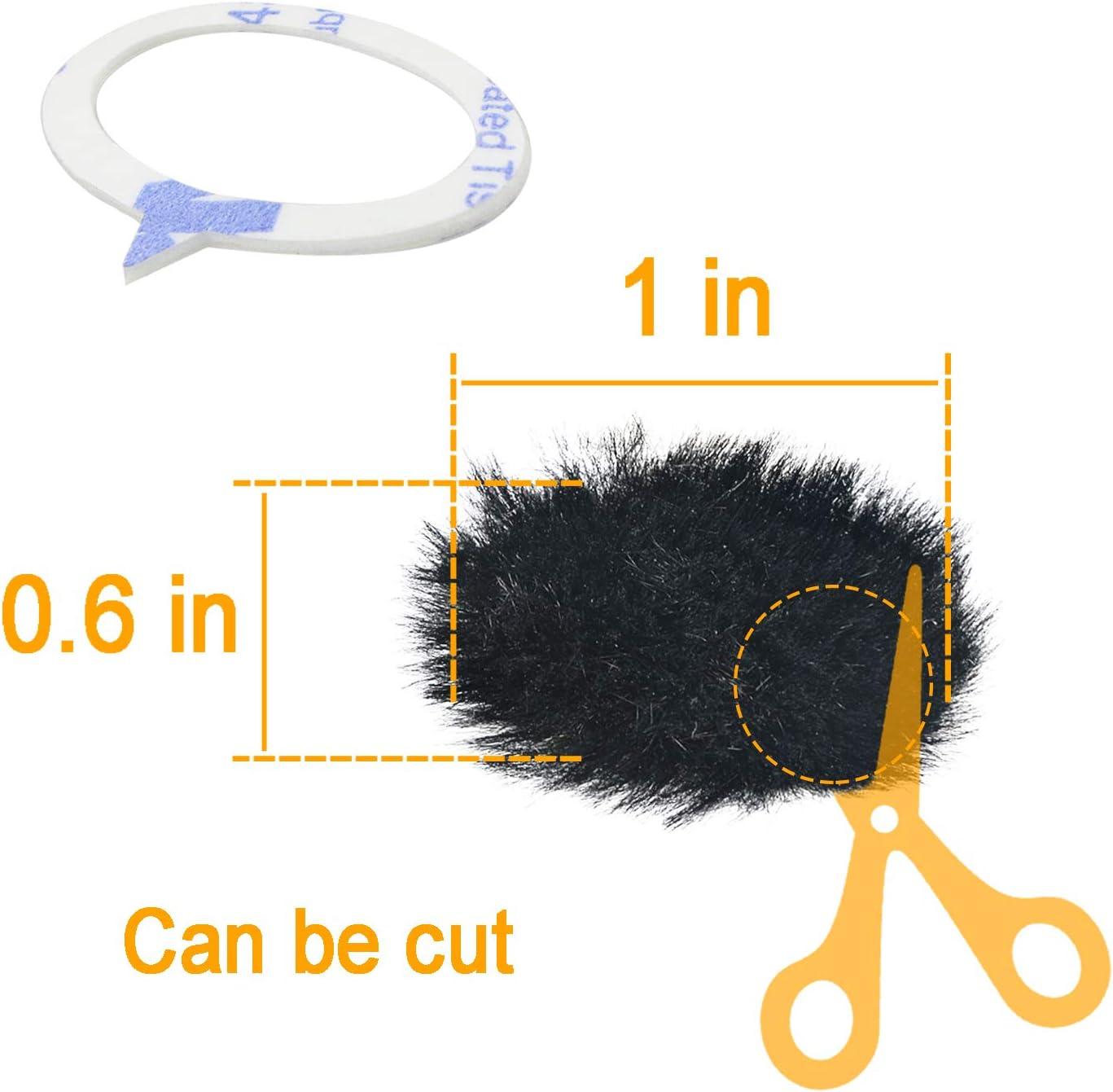 8-Pack Camera Mic Windscreen Dead Cat Furry Wind Muff Cover for Canon ...