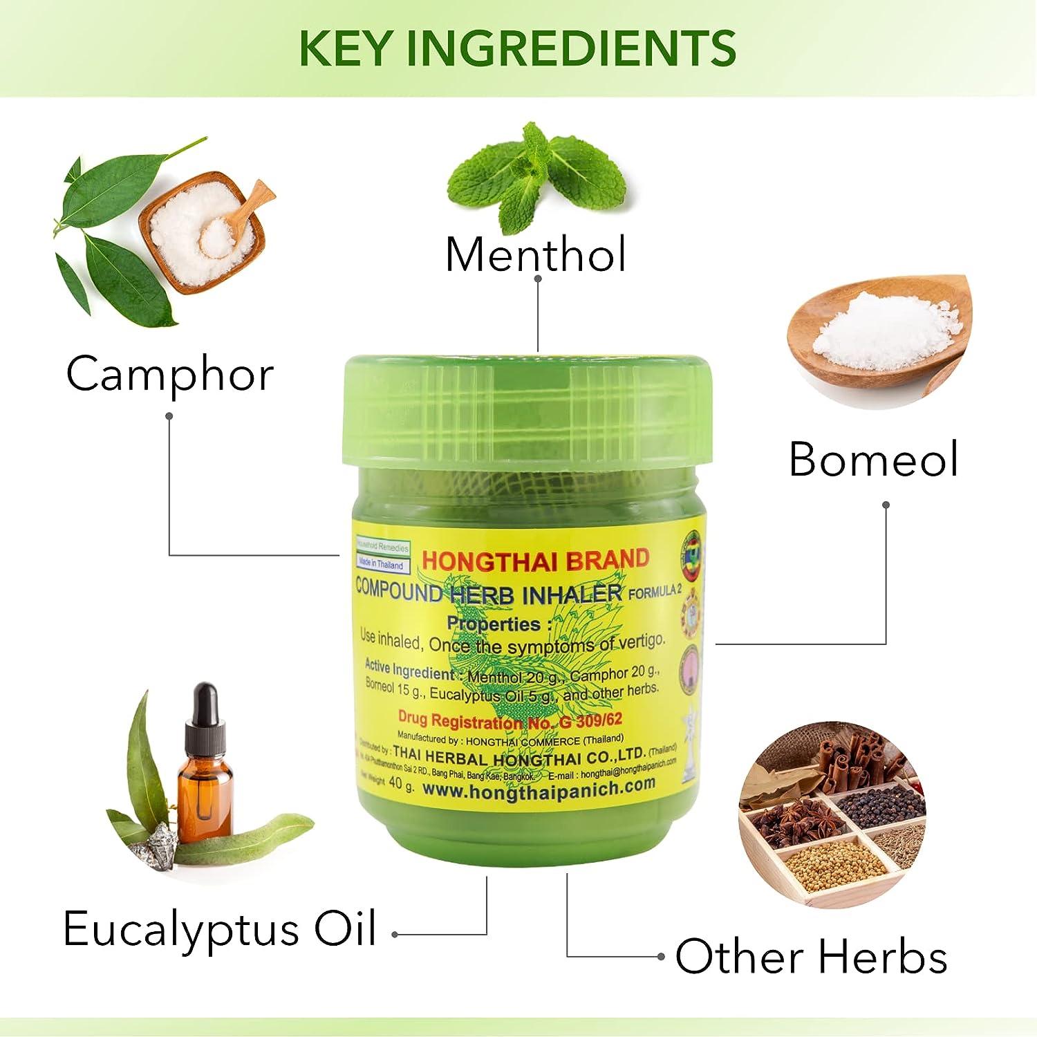 Hong Thai Traditional Thai Herbal Inhaler - Natural Aromatherapy Relief | Buy Now with Express ...