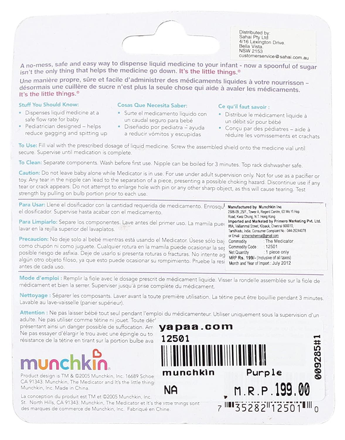 Munchkin The Medicator (Pack of 2) - Assorted Colors - Easy Infant ...