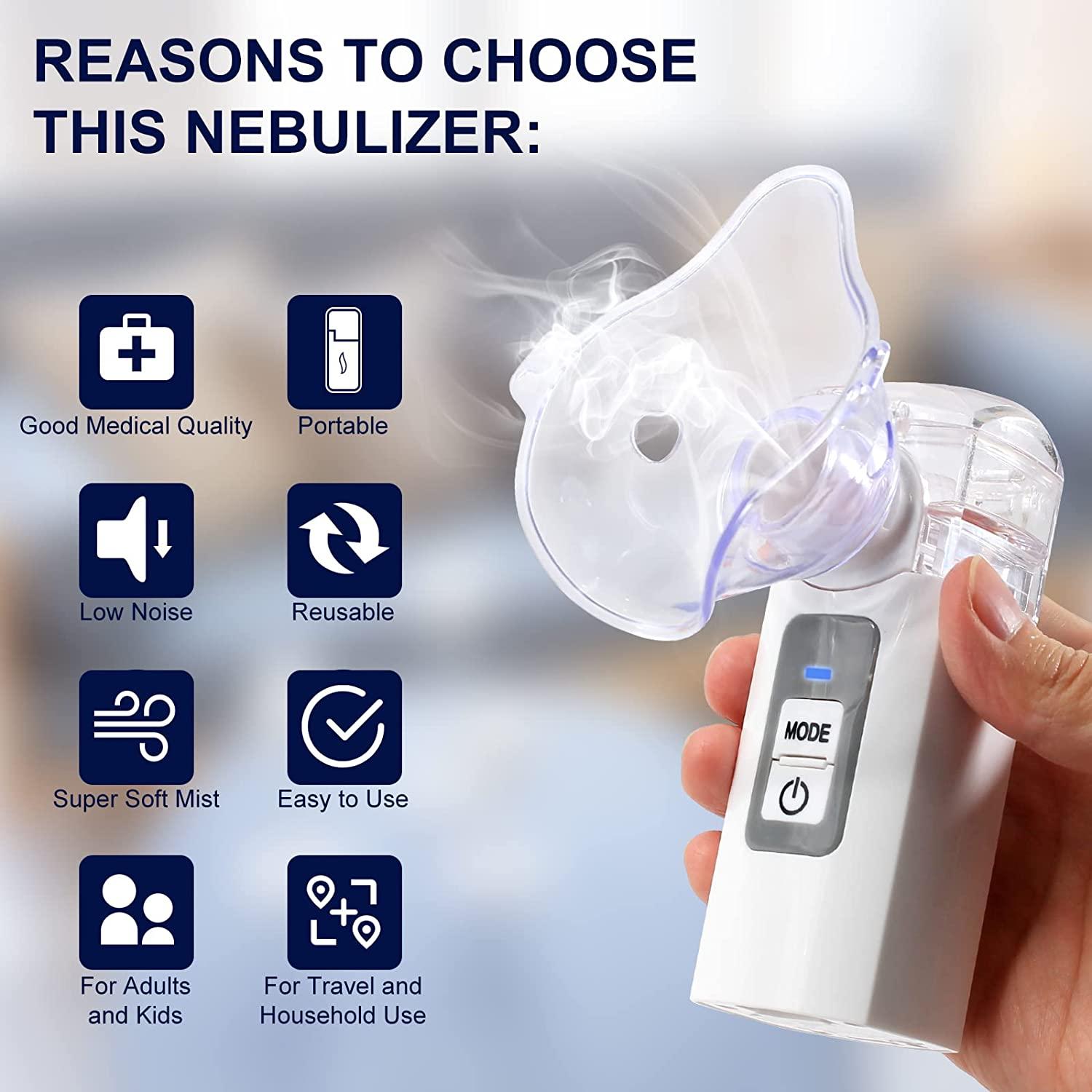 Portable Nebulizer Machine for Home Use - Personal Steam Inhaler for ...