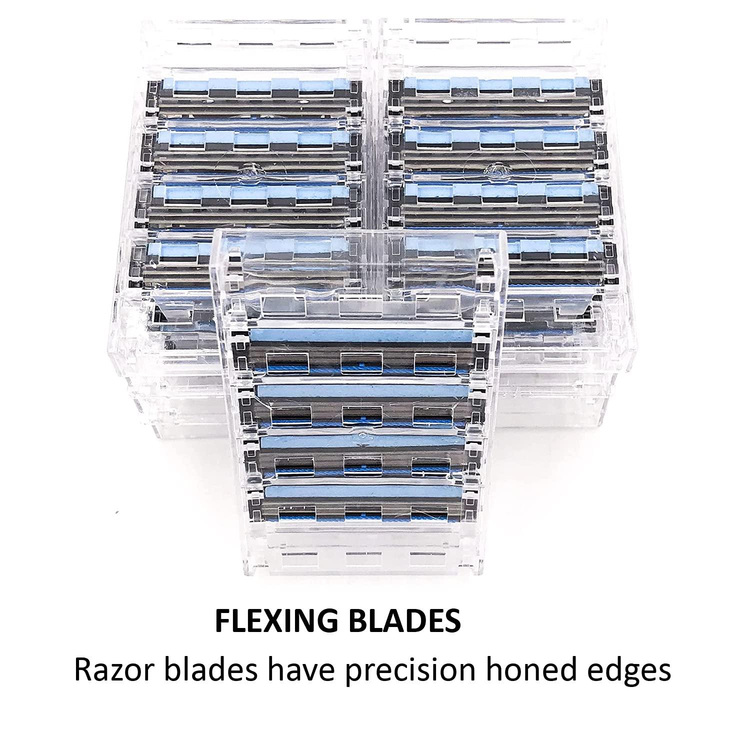 Taconic Shave 40 Triple Razor Blade Cartridges - Compatible with ...