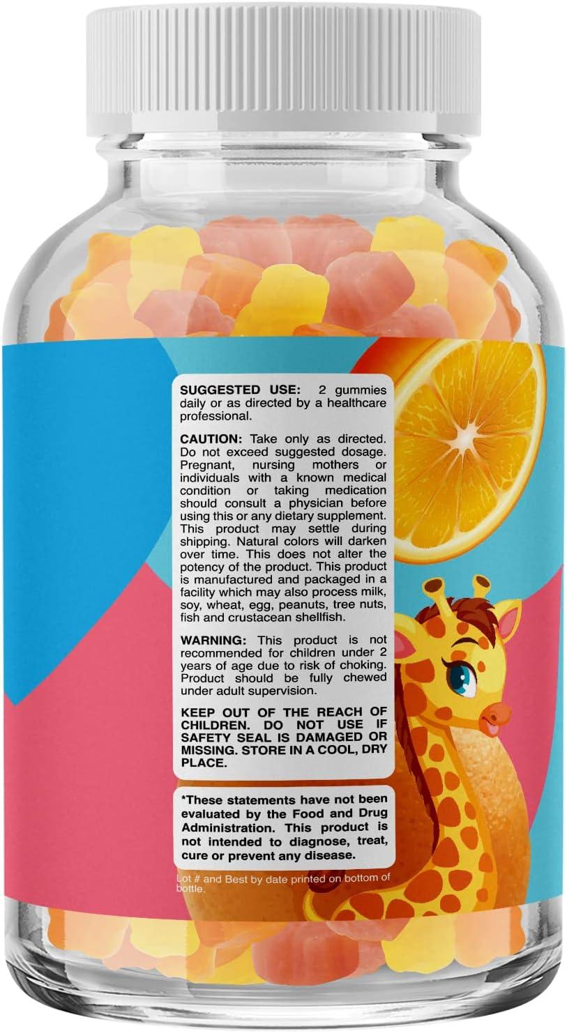 Kids Gummy Multivitamin Chewables - Mood & Energy Support - Immune ...