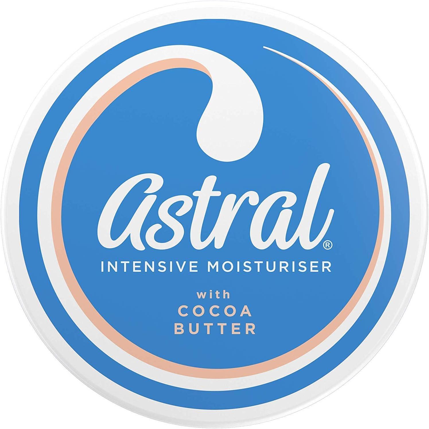Astral Face & Body Intensive Moisturiser Cream with Cocoa Butter 200ml ...