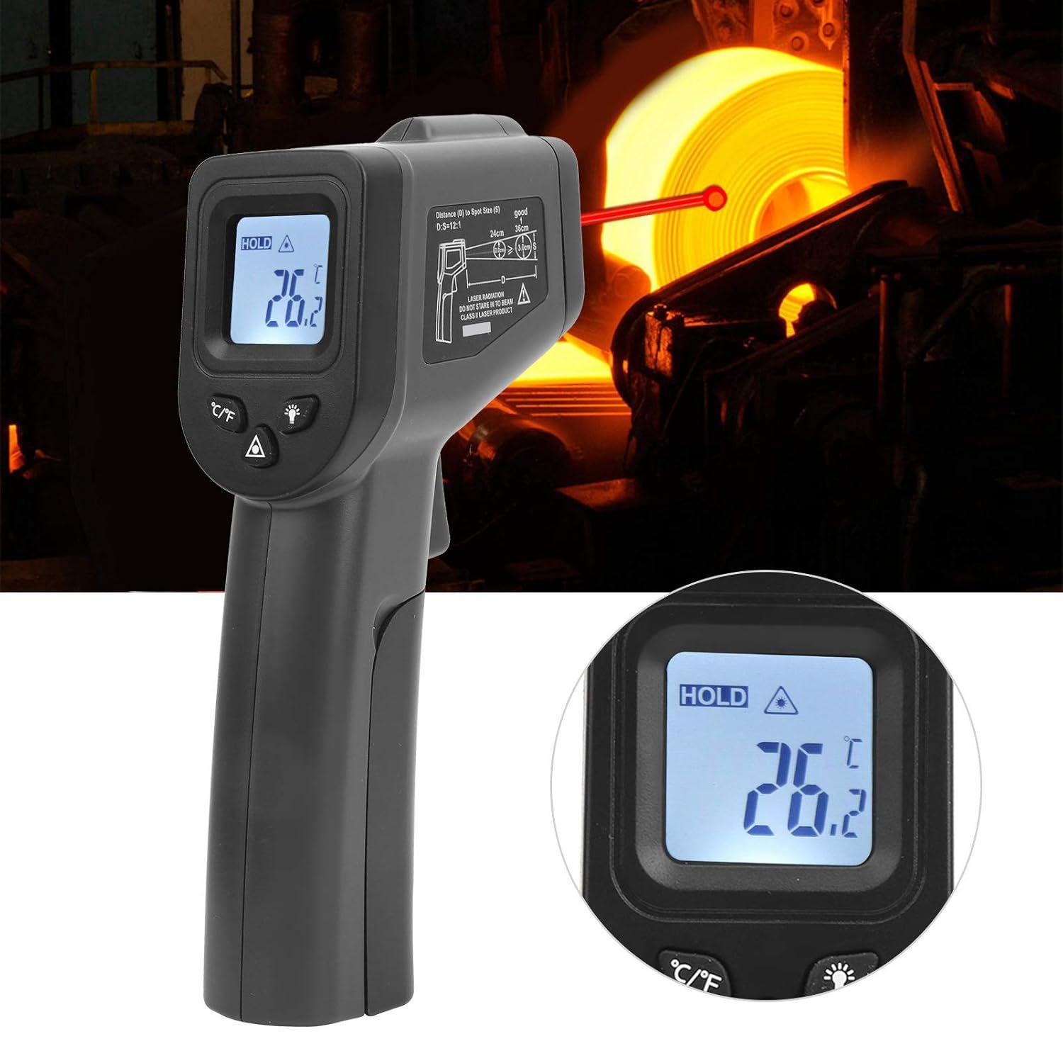 DT8380D Handheld Infrared Thermometer - 50 C to 380 C | Contactless ...