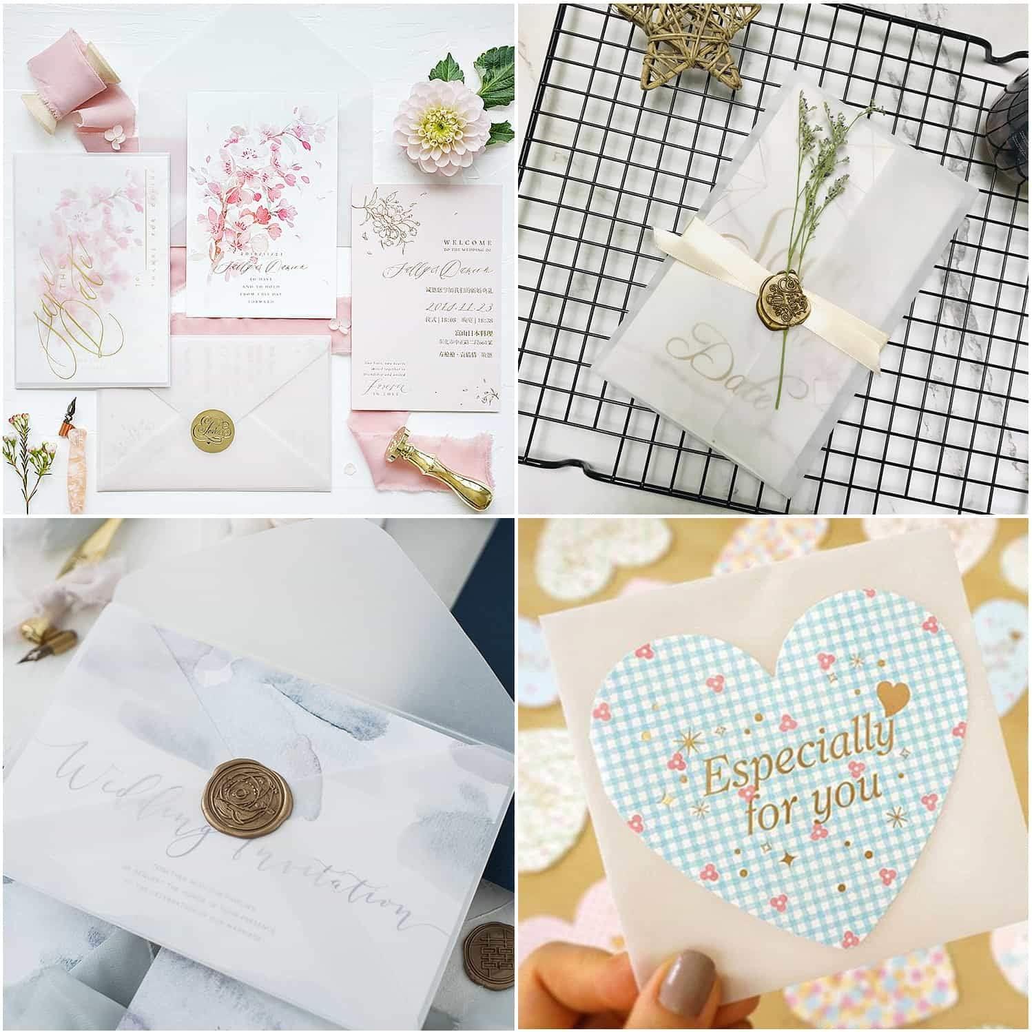 Shynek Colored Vellum Paper - 50 Sheets, 10 Colors - 8.5 x 11 ...