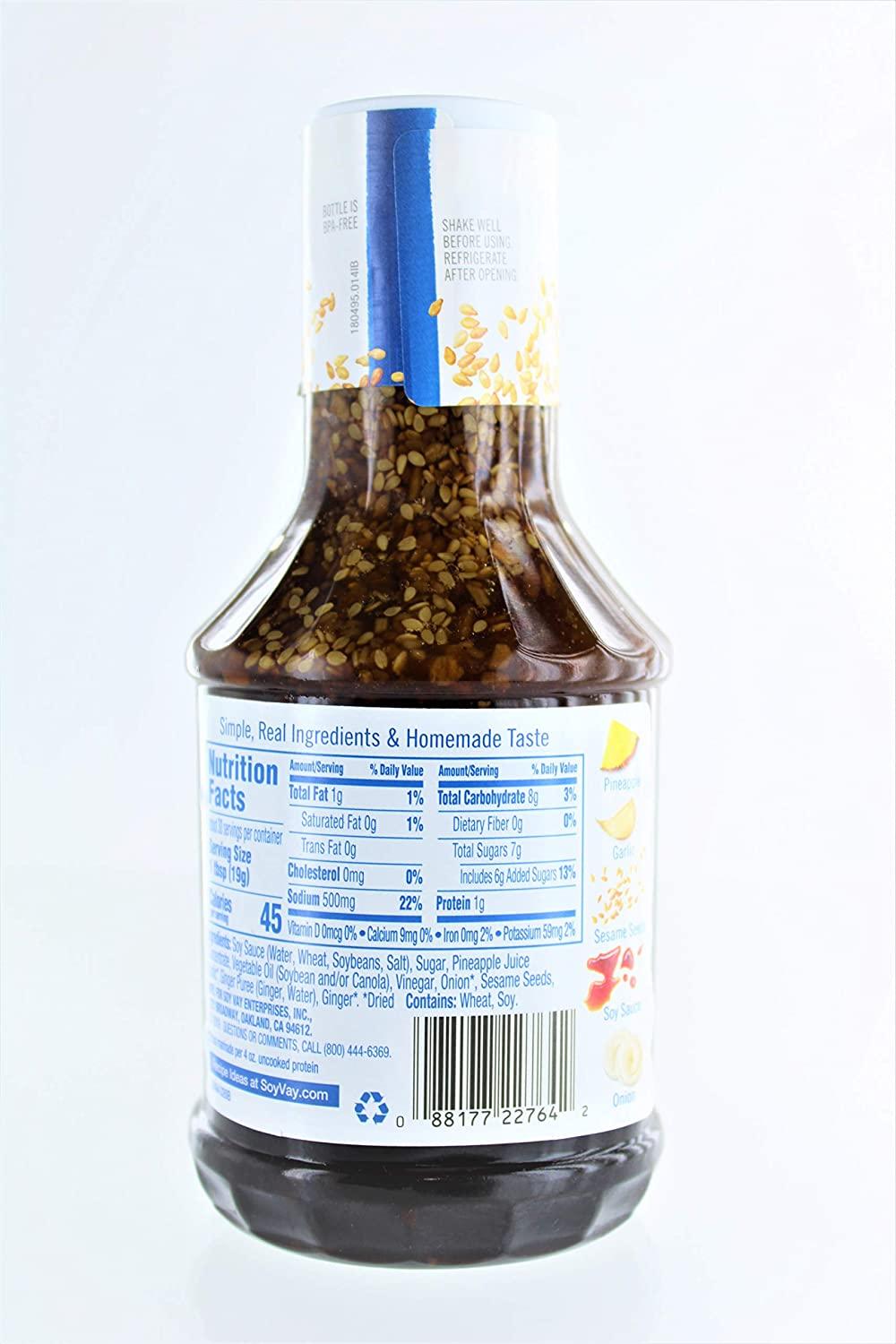 Soy Vay Island Teriyaki Marinade 20 oz - Pack of 2 | Authentic Flavor ...