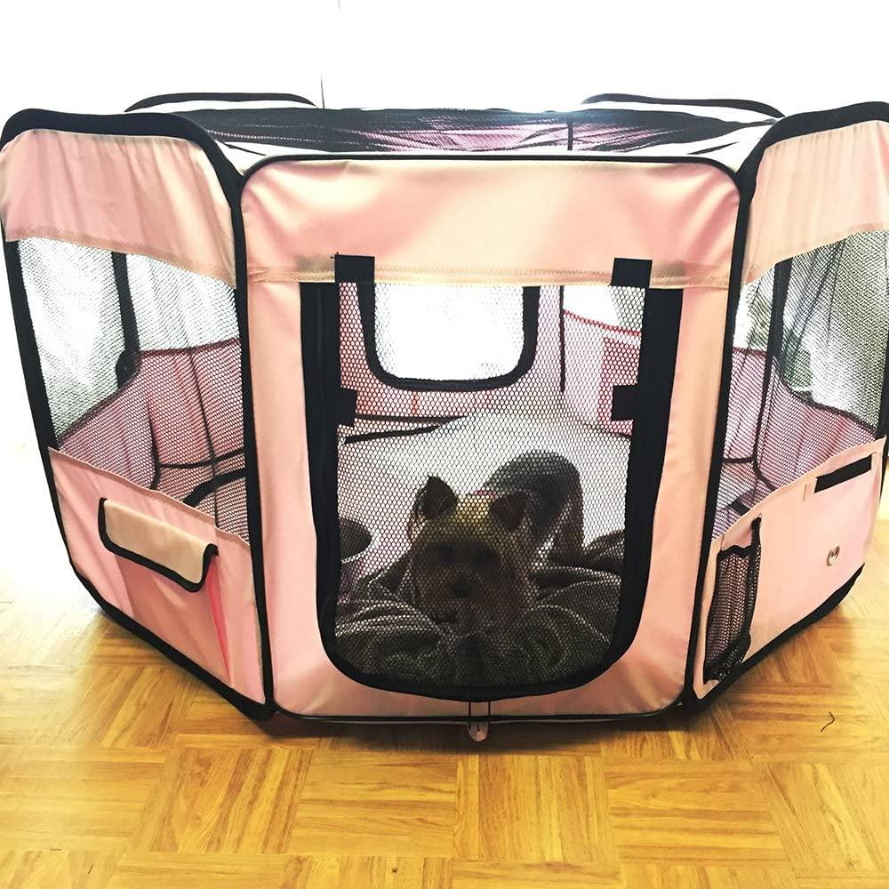 Premium Portable Pet Playpen 45*45*22 - Large Size Puppy Kennel for ...