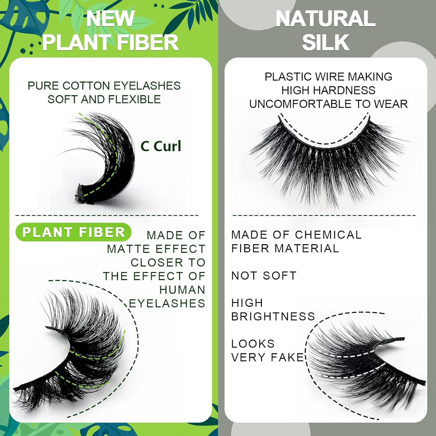 Kmilro Cluster Lashes - 100 Clusters 12-20MM Wispy 6D Volume Fake ...