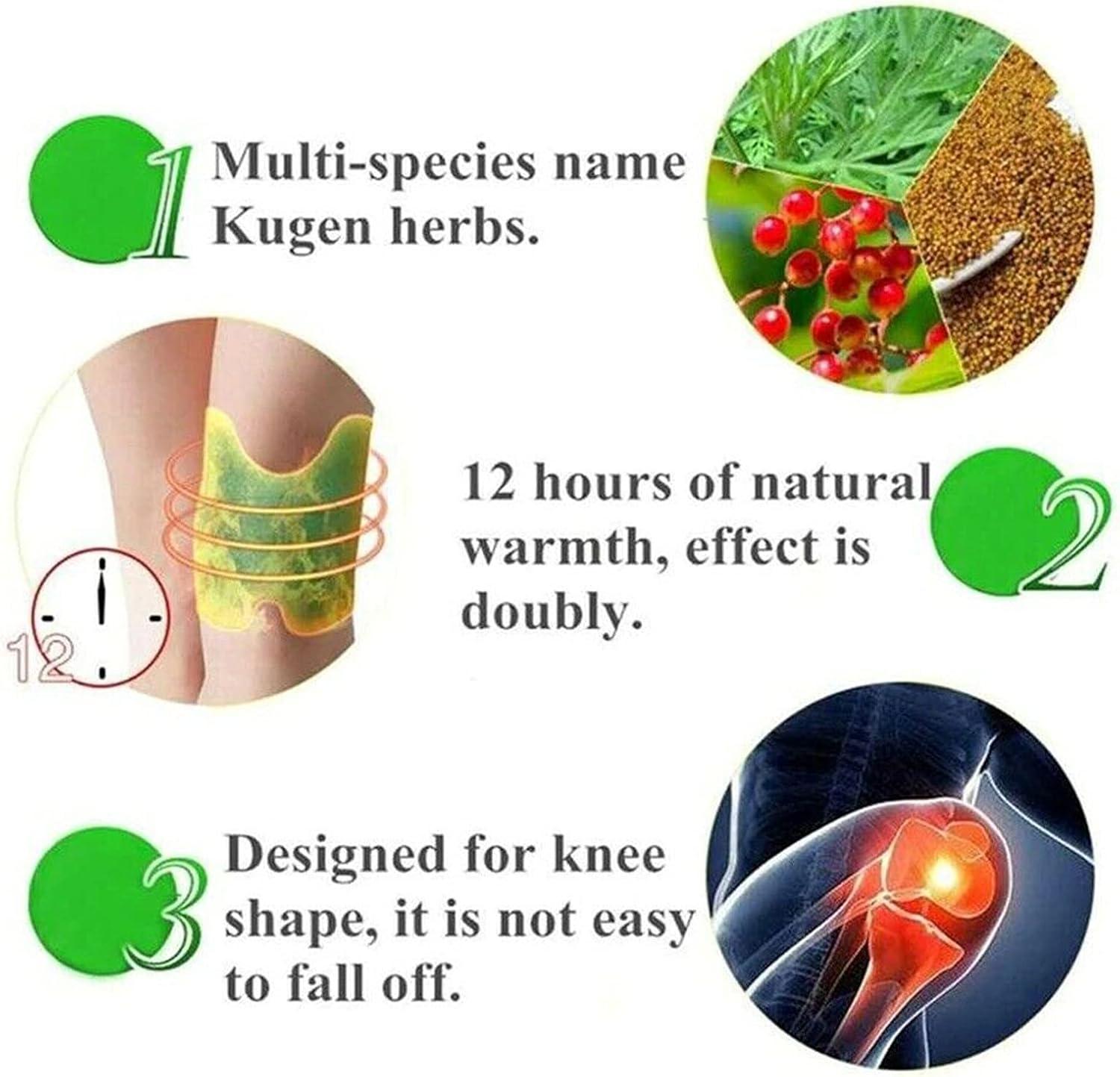 Knee Relief Plasters - Wermholz Extract Stickers for Quick Joint Pain ...