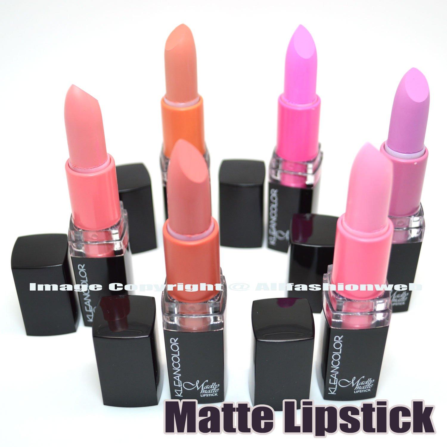 Kleancolor Madly Matte Lipstick Set: Bold, Vivid Pink & Apricot ...