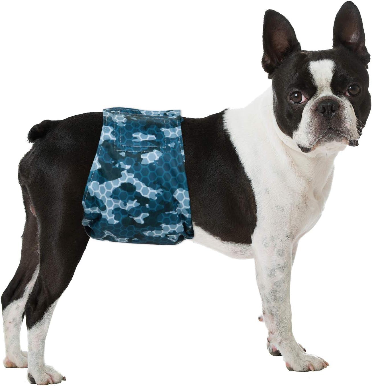 Dono Pack of 3 Washable Male Dog Diapers - Super Absorbent for Small ...