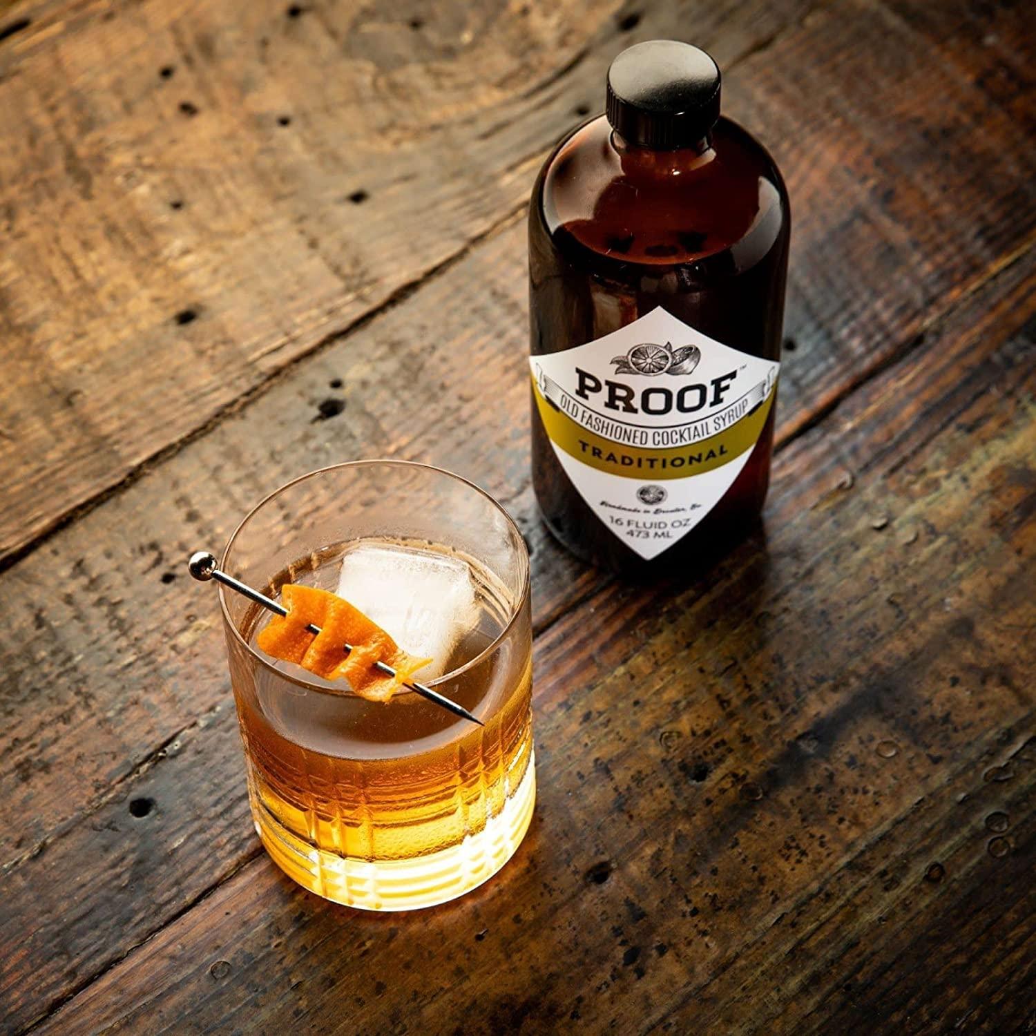 Proof Syrup Old Fashioned Cocktail Mixer (16 oz) | All-Natural Hand ...