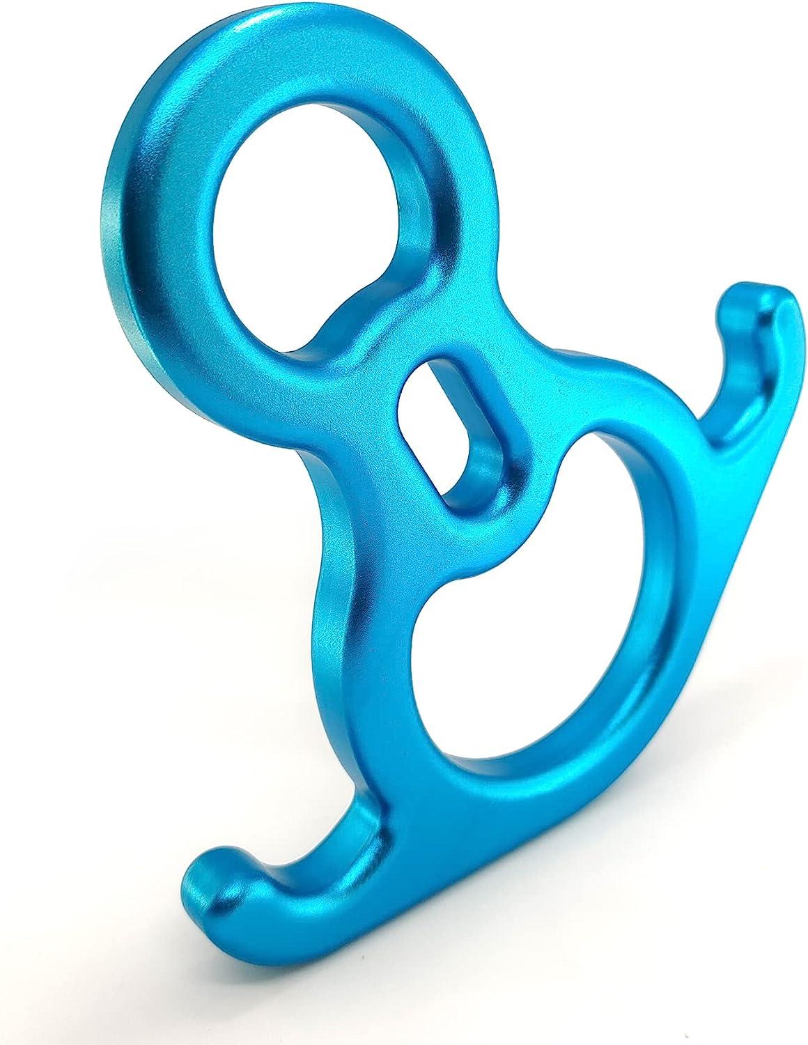 EMMRAGNO 50KN Rescue Figure 8 Descender - Large Bent-Ear Belaying ...