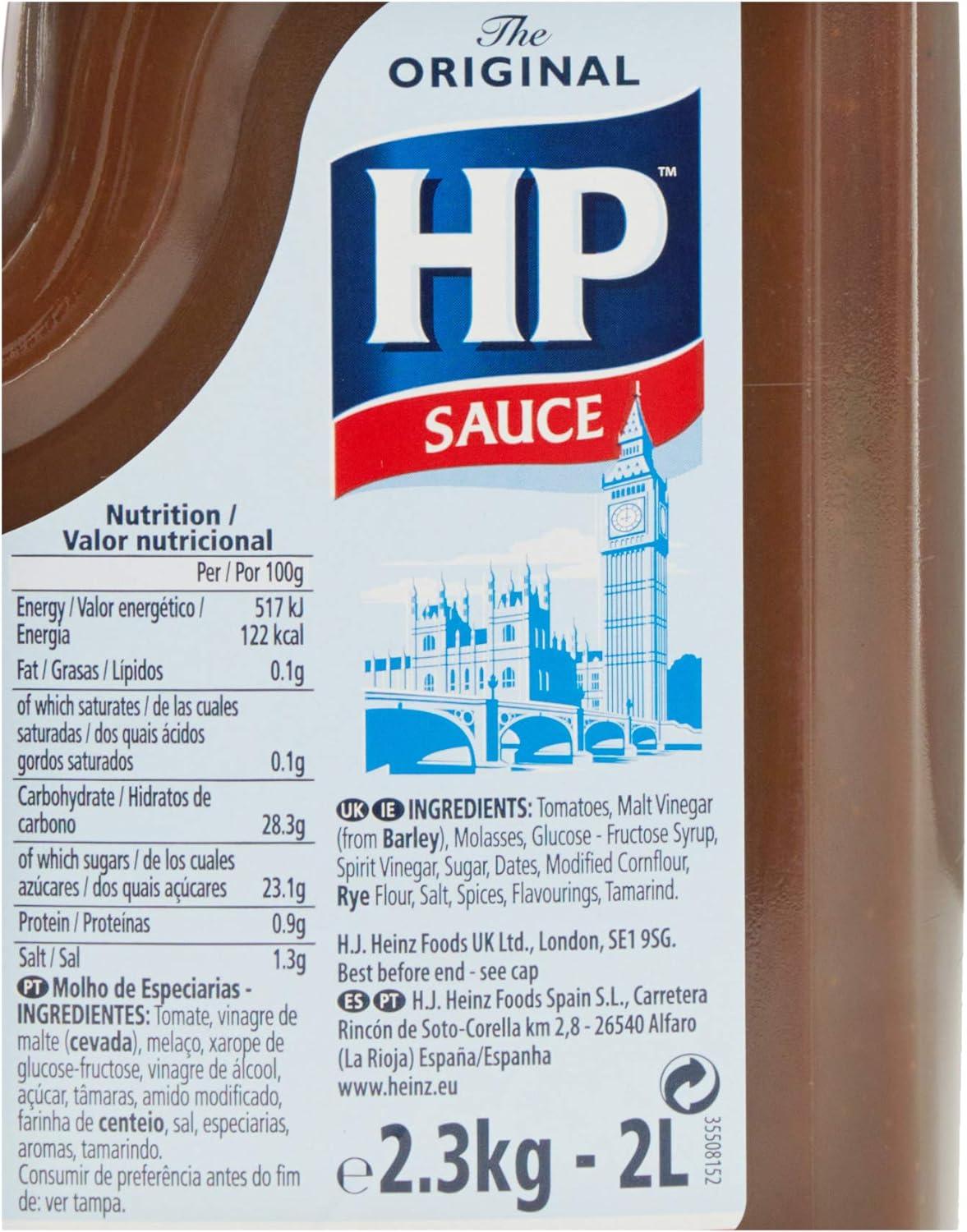 HP Brown Sauce 2.3kg - Authentic 2.3 kg Bottle for Savory Flavor (Pack ...