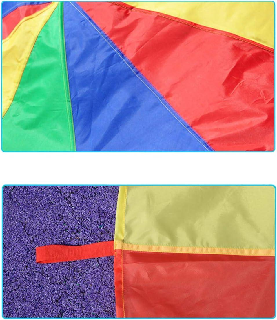 12ft Kids Rainbow Parachute for Outdoor Team Games and Family ...