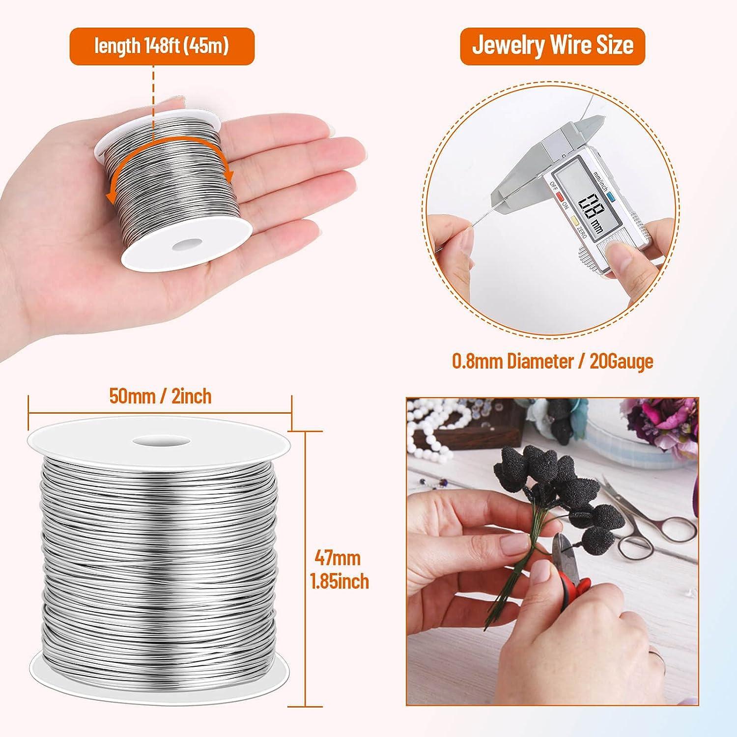 20 Gauge Stainless Steel Wire for Jewelry Making - Craft & Snare Wire ...