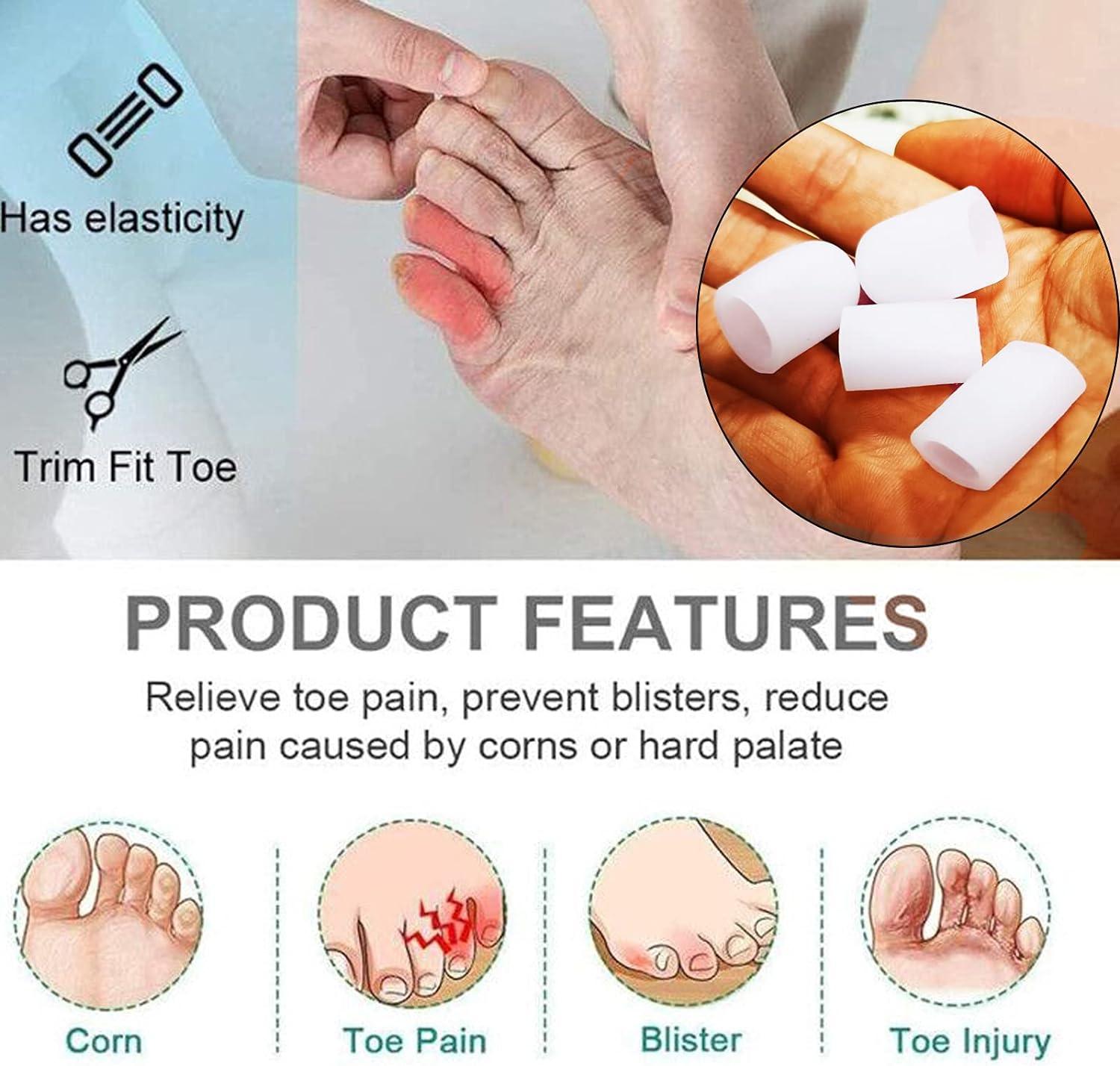 Mcvcoyh 18 Pieces Pinky Toe Caps Breathable Toe Protector Small Toe ...