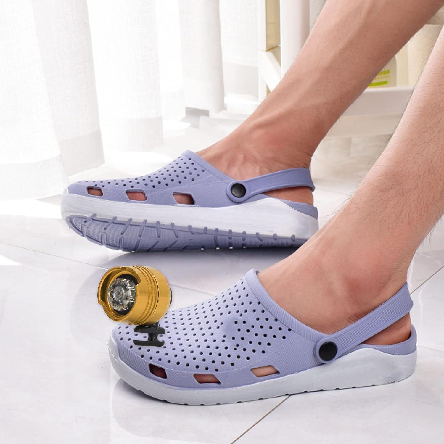 Yosoo Light-Up Clogs - Hands-Free Flashlight Shoes with Aluminum Alloy ...
