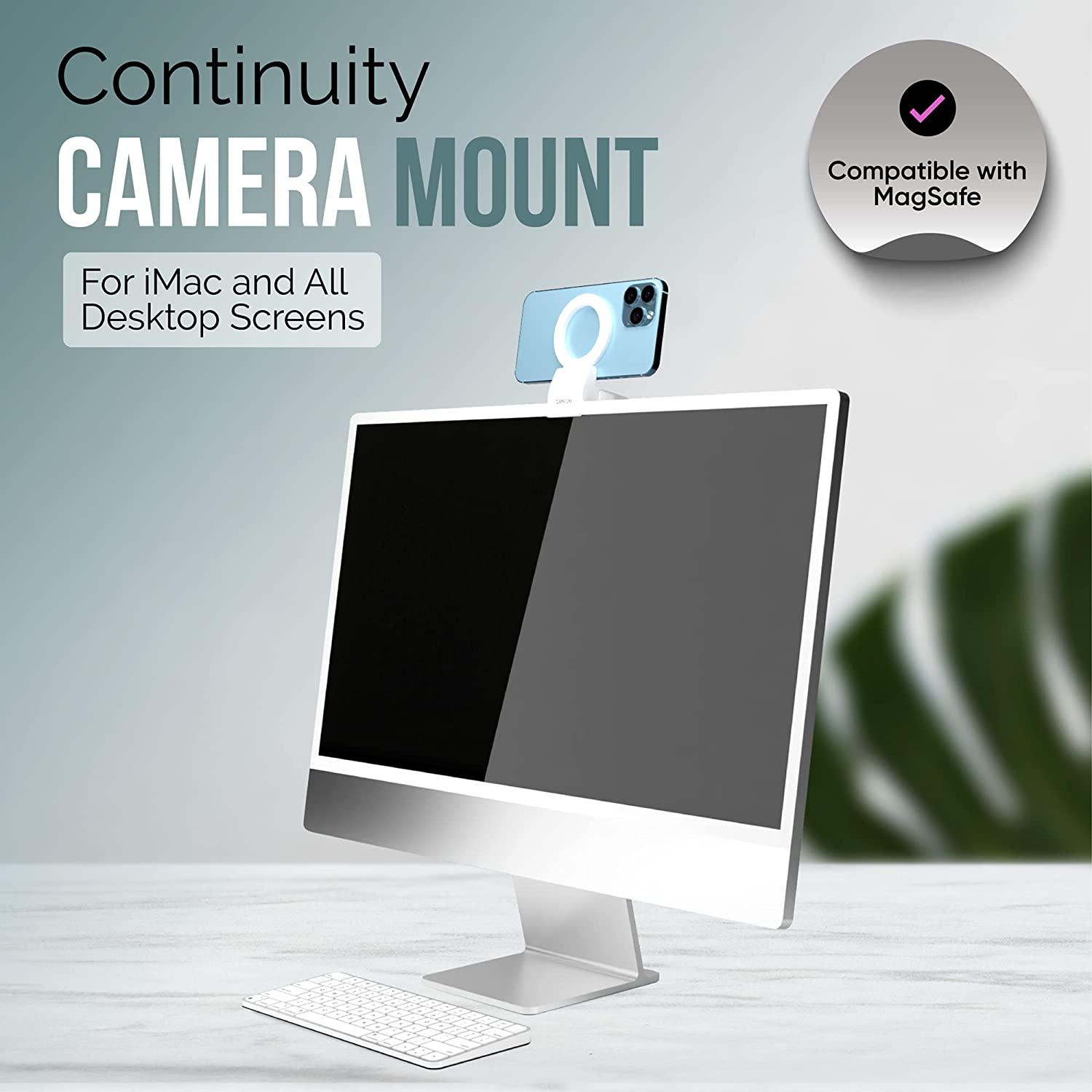Capstone Continuity Camera Mount for Desktop Monitors with a Flat Back ...