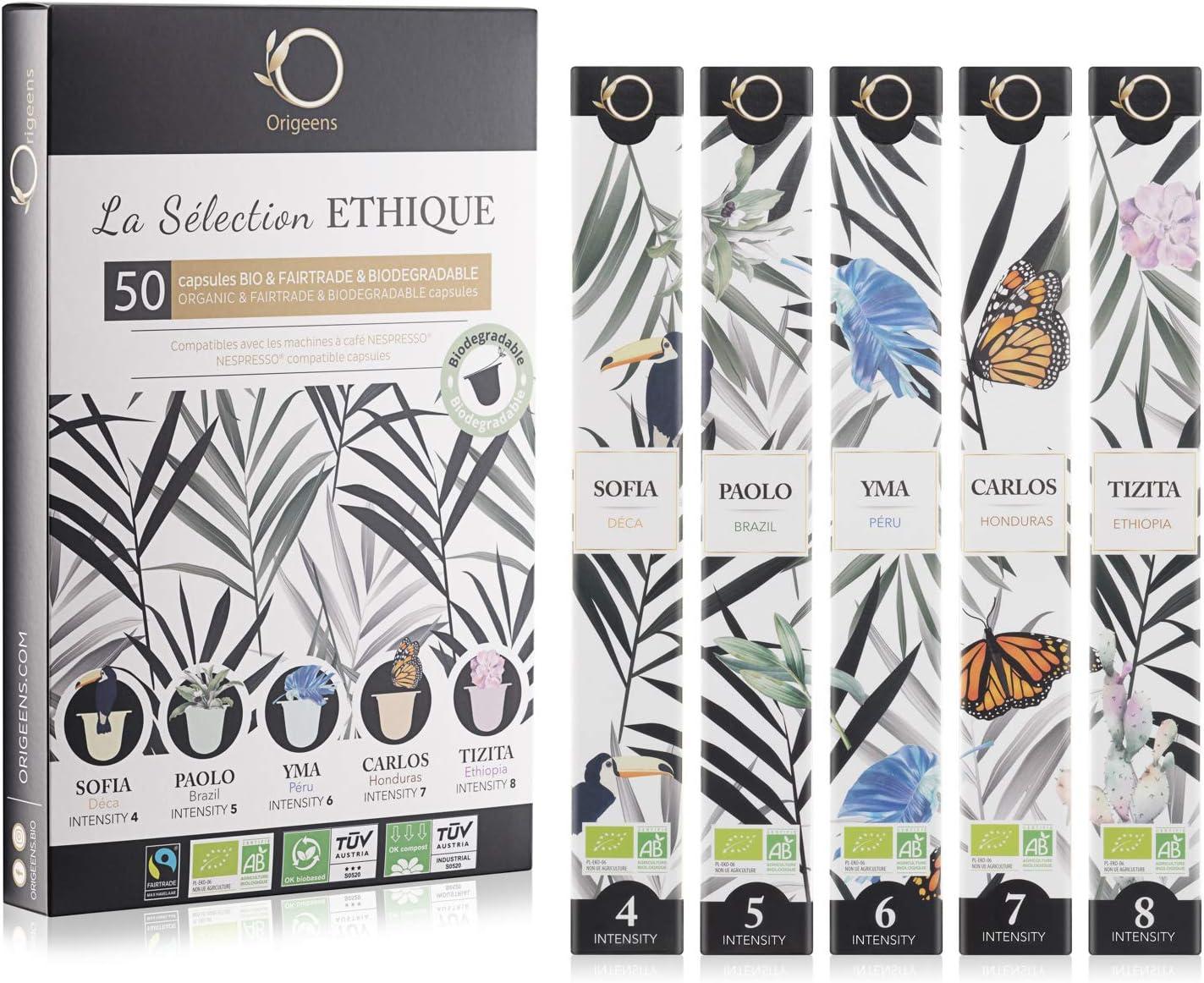 ORIGEENS Coffee Capsules Compatible with Nespresso | Arabic Organic ...