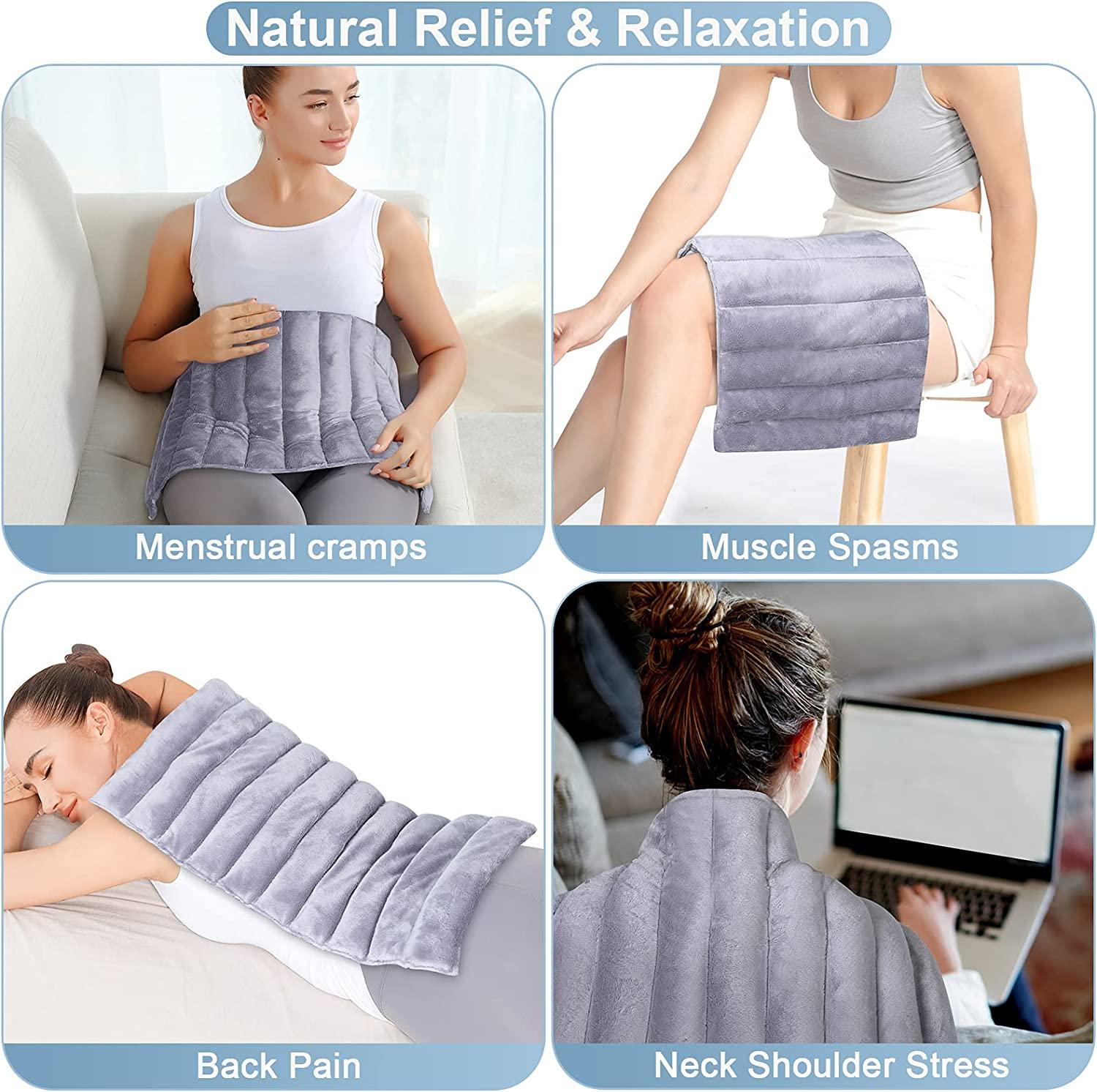 REVIX Extra Large Microwave Heating Pad for Back Pain Relief with Moist ...