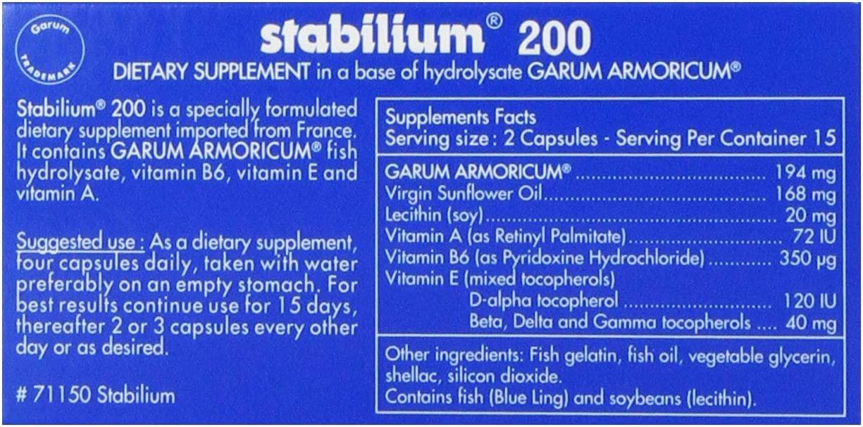 Nutricology Stabilium 200 - 30 Capsules for Stress Relief & Mood ...