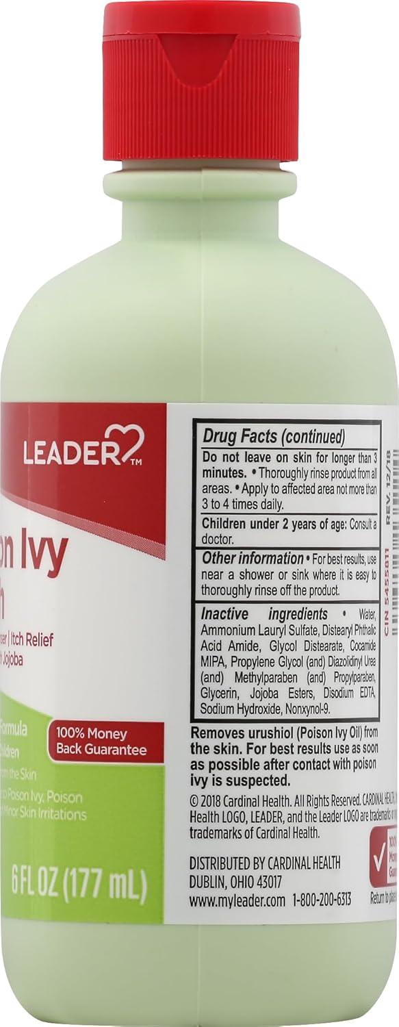 Leader Poison Ivy Wash 6 oz - Pack of 6 | Soothes Skin Irritation ...