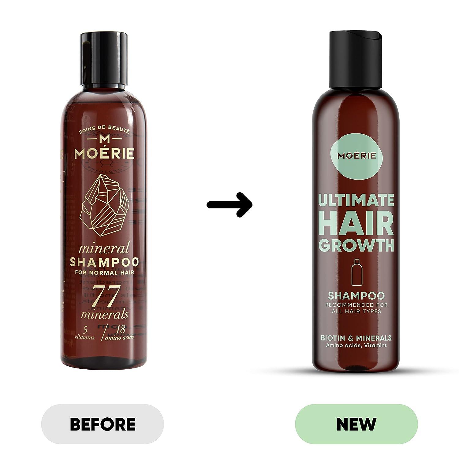 Moerie Ultimate Hair Growth Shampoo - Vegan Volumizing Formula for ...