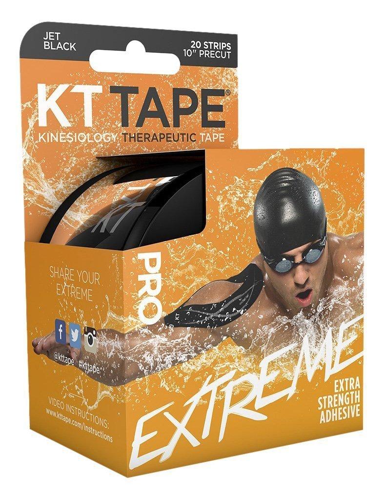 KT Tape Extreme Extra Strength Adhesive - Jet Black 20 Strips (Pack of ...