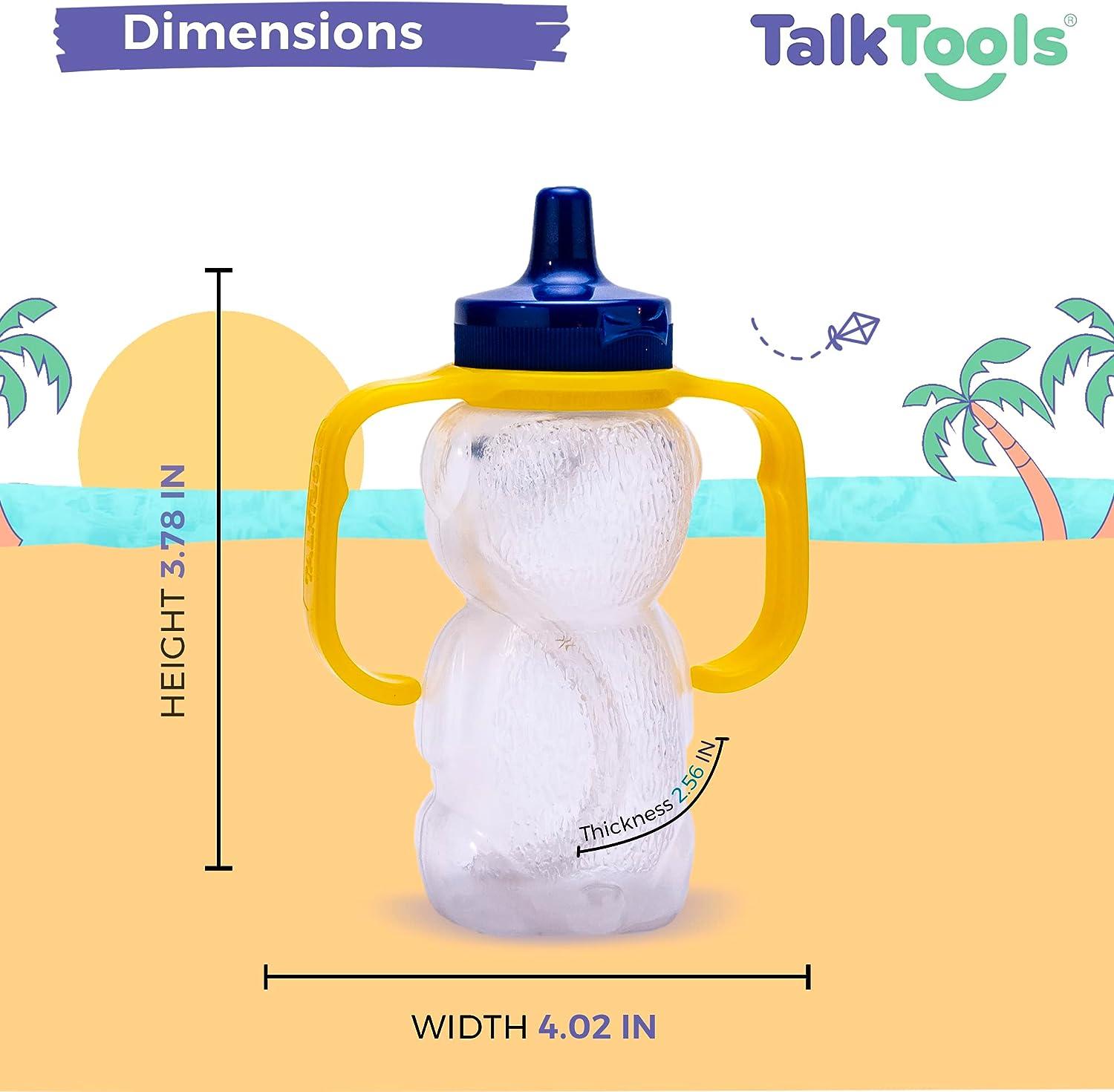 TalkTools Honey Bear Drinking Cup - Special Needs Assistive Cup with 2 ...