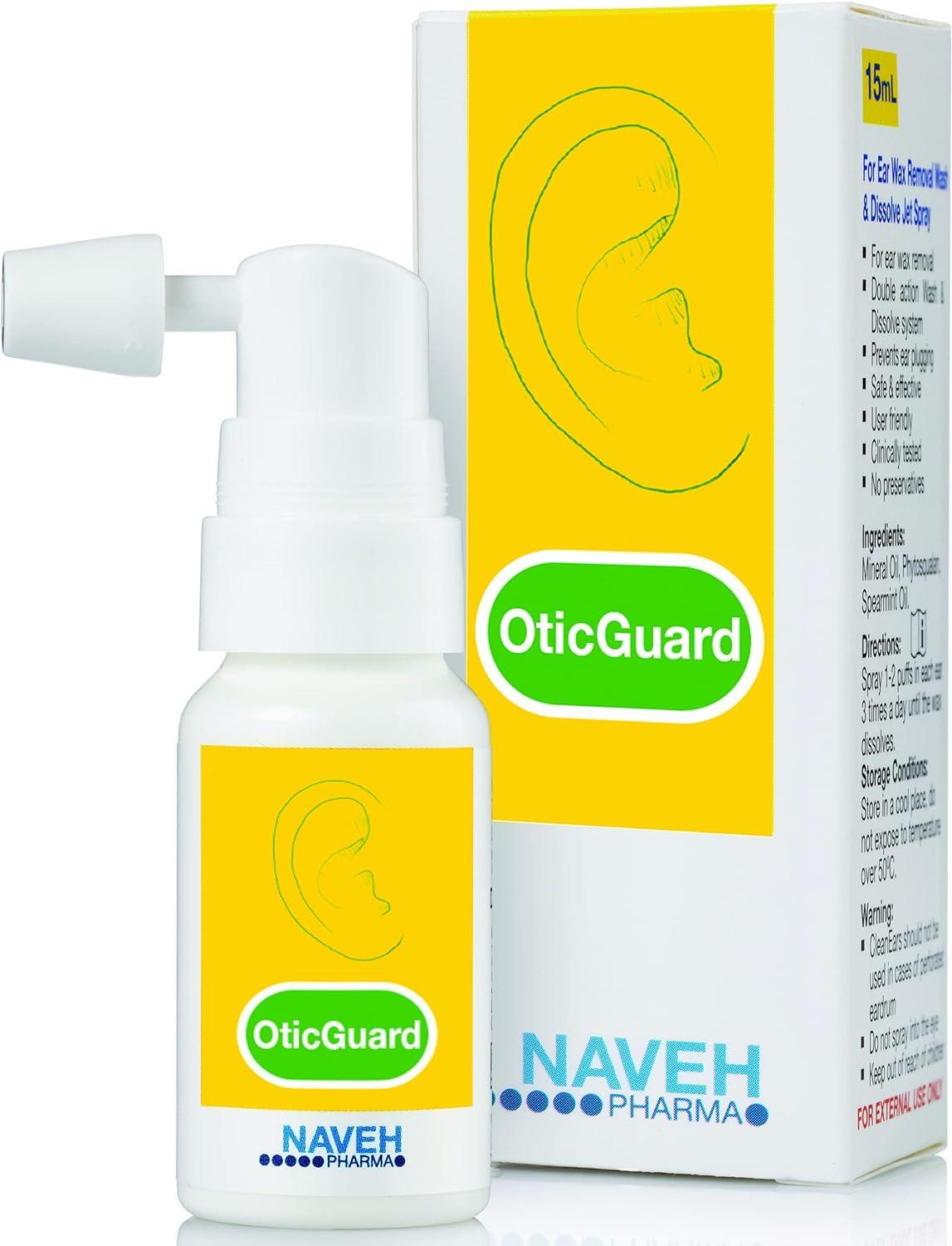 1 Unit Naveh Pharma CleanEars Baby Earwax Removal Spray 0.5 Fl Oz + 1 ...