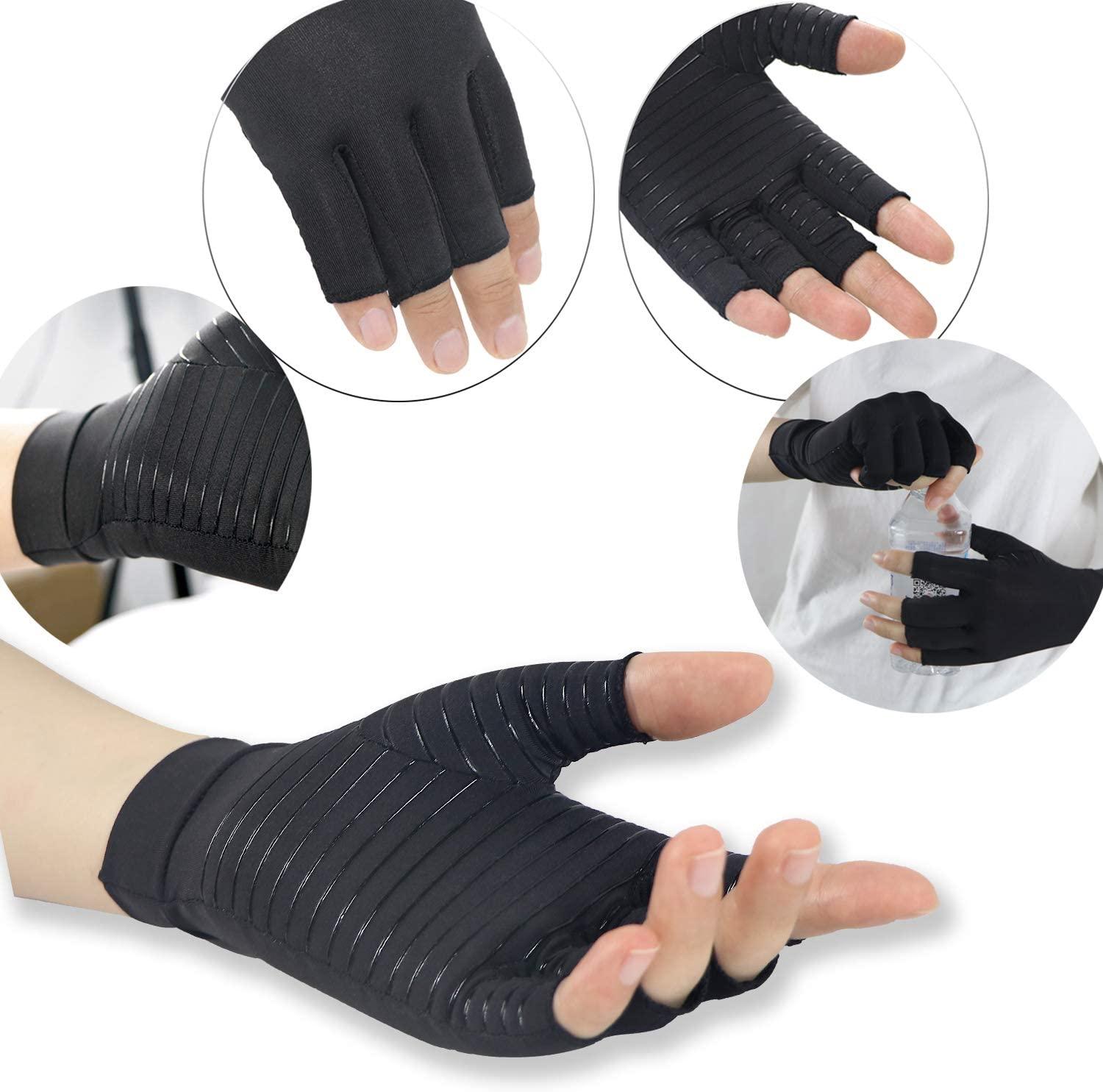 Copper Arthritis Compression Gloves - Relieve Hand Pain, Swelling, and ...