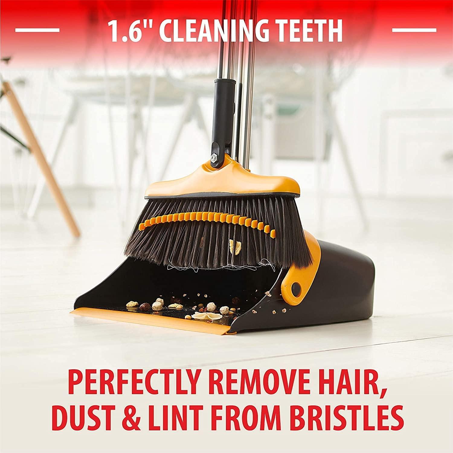 Long Handle Broom and Dustpan Set - Kitchen and Lobby Combo for Floor ...