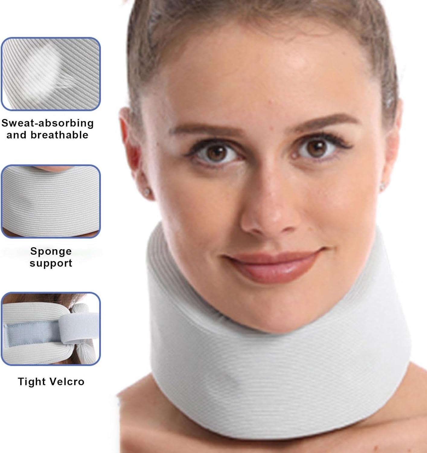 Rianpesn Adjustable Neck Support Collar | Breathable Contoured Neck ...