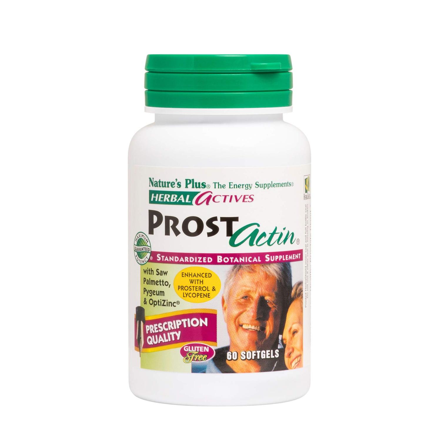 NaturesPlus ProstActin Herbal Actives Softgels - Healthy Prostate ...